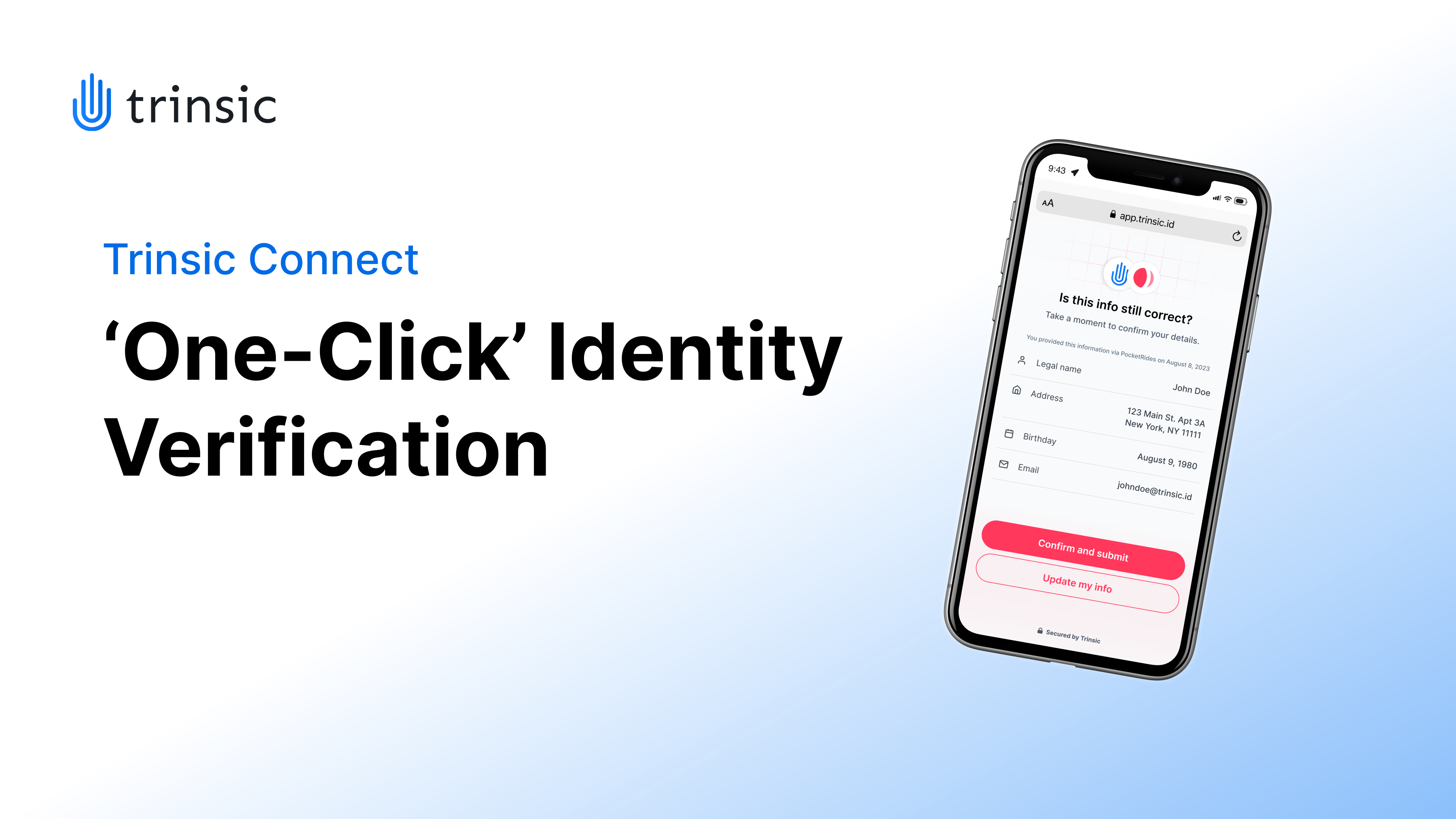 Trinsic Launches Reusable Identity Powered by Verifiable Credentials ...
